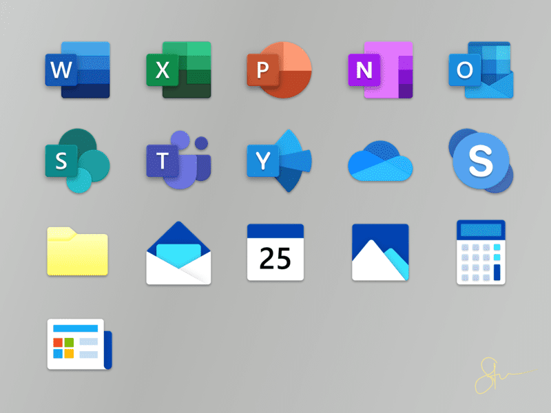 Windows 10 Fluent Icons Techweez