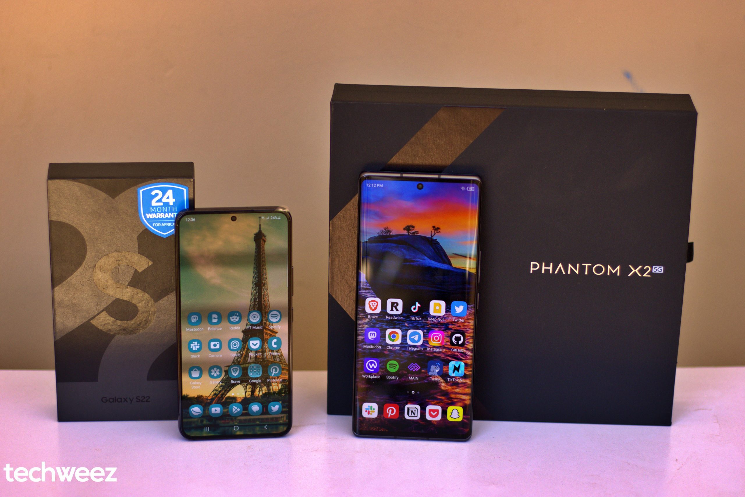 TECNO Phantom X2 VS Samsung Galaxy S22 Comparison Review