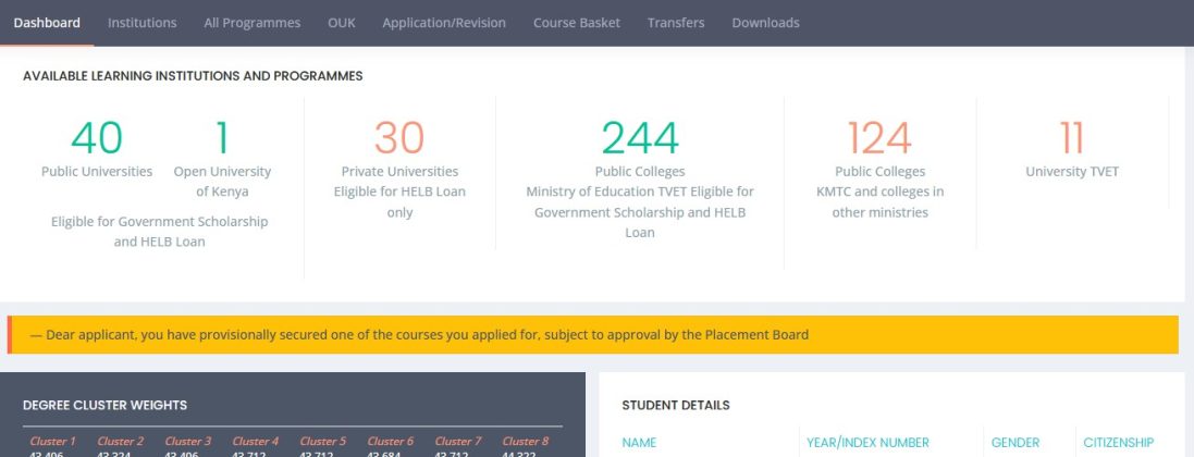 KUCCPS Application Portal Reopens for Unfilled Programs