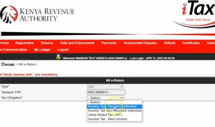How to File Nil Tax Returns Online