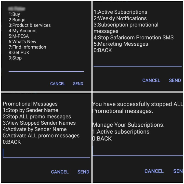 How to Stop All Promotional Messages on Your Safaricom Line