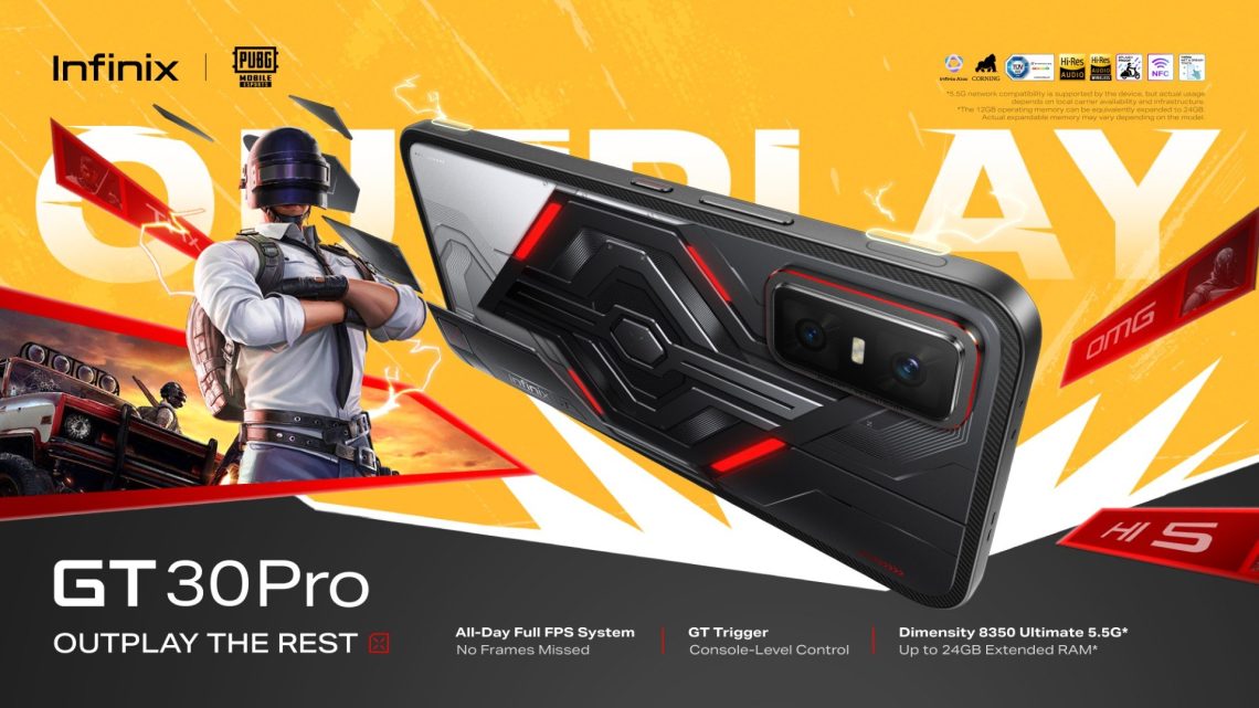 Infinix Unveils the GT 30 Pro with 120 FPS Certification for PUBG