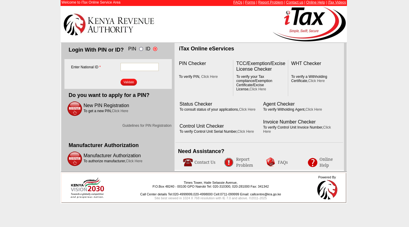 KRA Makes It Easier to Access iTax with Your National ID