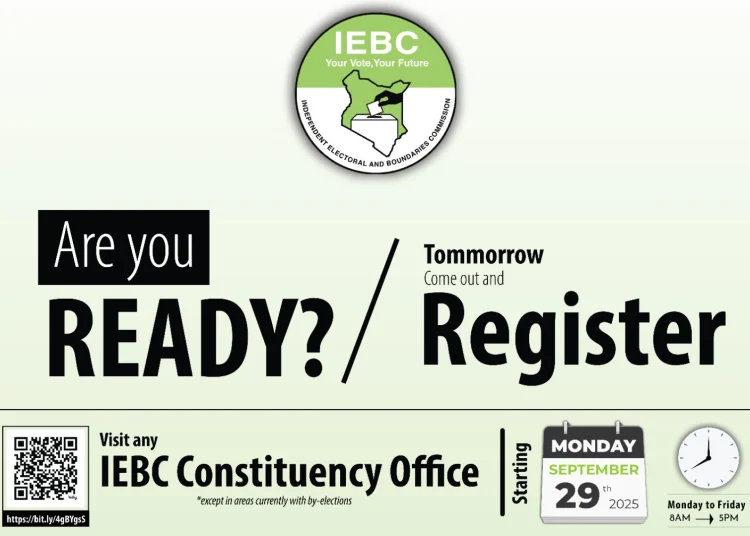 IEBC Opens Continuous Voter Registration for 2027 Elections