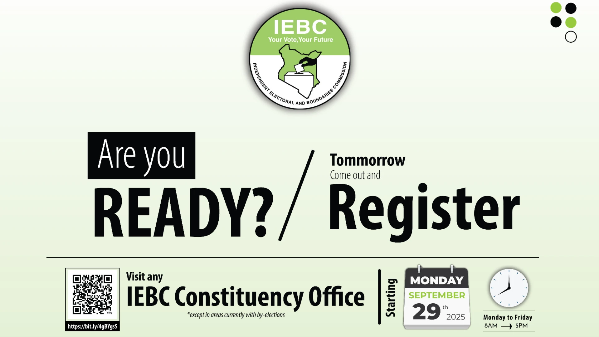 IEBC Opens Continuous Voter Registration for 2027 Elections
