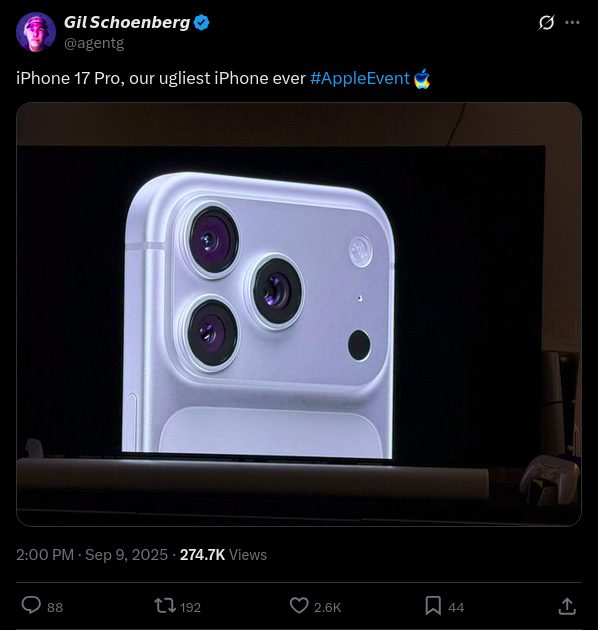 Apple Stock Crashes After Fans Slam iPhone 17 Design