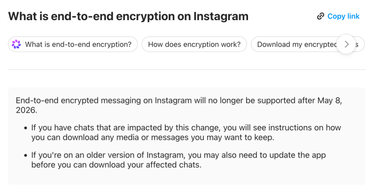 In 2 Days, Your Instagram DMs Will No Longer Be Private